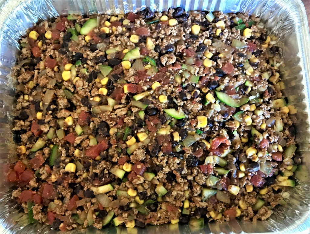 Turkey Taco Casserole Dish Freezer Friendly | The Basil Bouquet